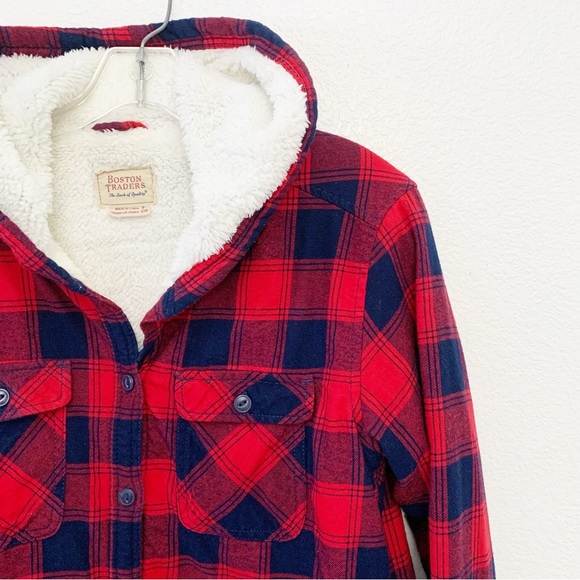 Boston Traders | Jackets & Coats | Boston Traders Womens Hooded Red ...